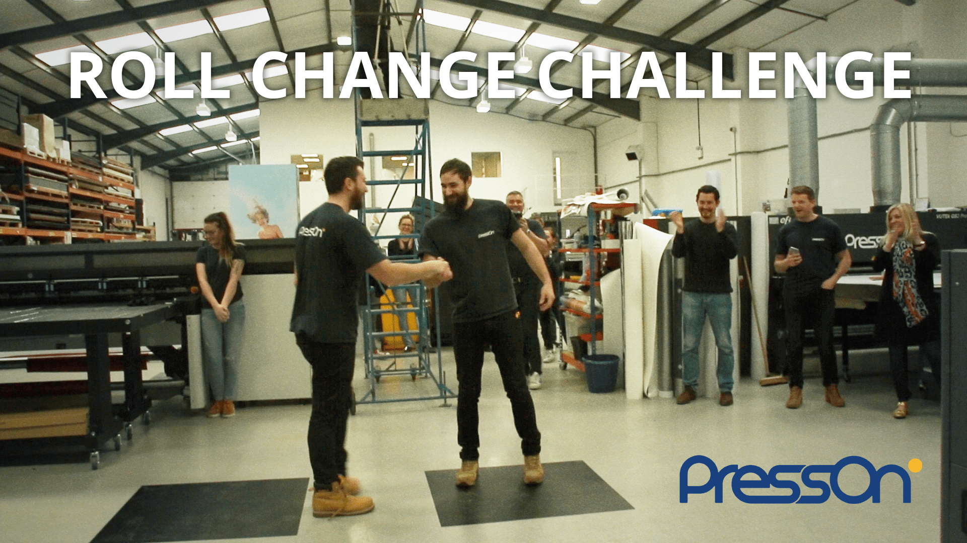 The Great HP Latex Roll Change Challenge