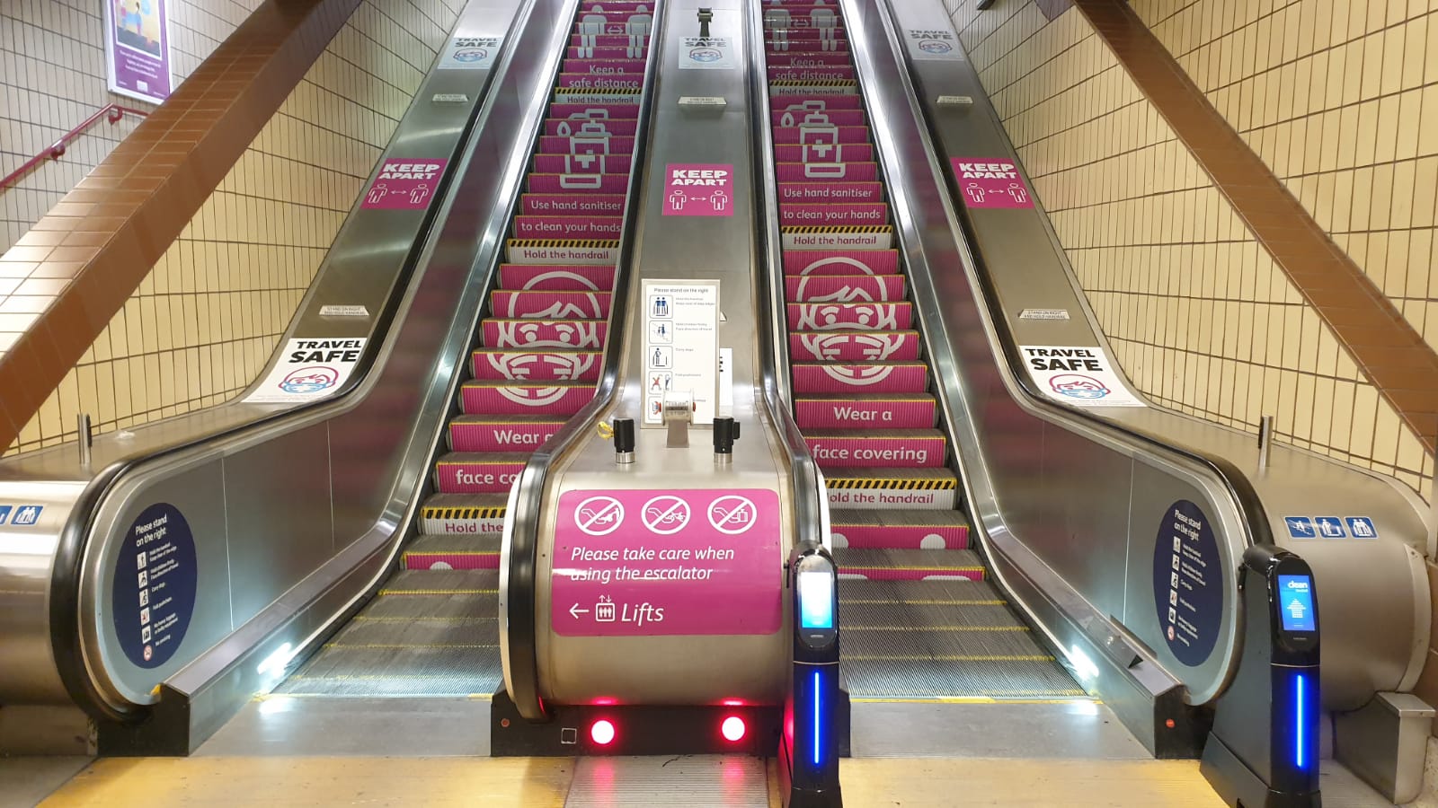 Escalator Step Branding - A Media Showcase From PressOn